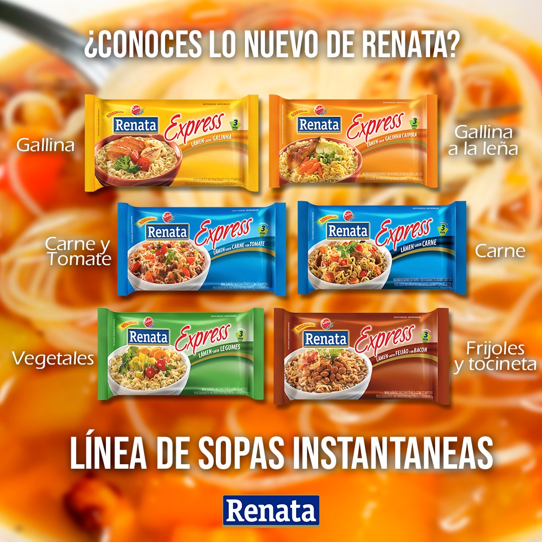 El Gourmet Urbano: #NOVEDADESGASTRONOMICAS | Sopas instantáneas Renata ...