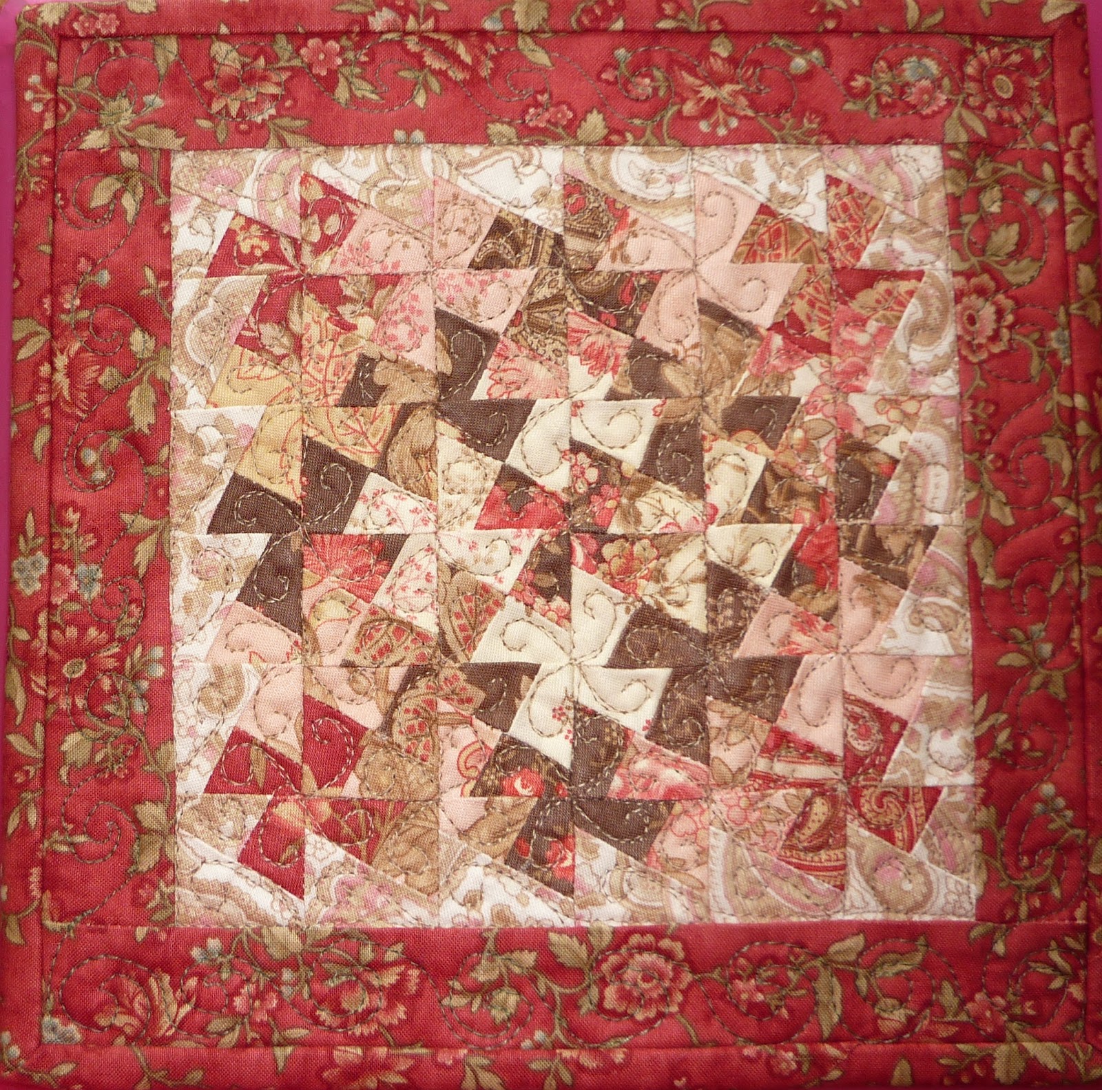 Kathy's Quilts: Another mini twister