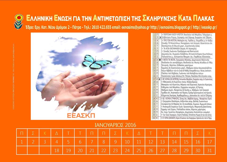 ΕΛΛΗΝΙΚΗ ΕΝΩΣΗ ΓΙΑ ΤΗΝ ΑΝΤΙΜΕΤΩΠΙΣΗ ΤΗΣ ΣΚΛΗΡΥΝΣΗΣ ΚΑΤΑ ΠΛΑΚΑΣ ΔΥΤΙΚΗΣ ...