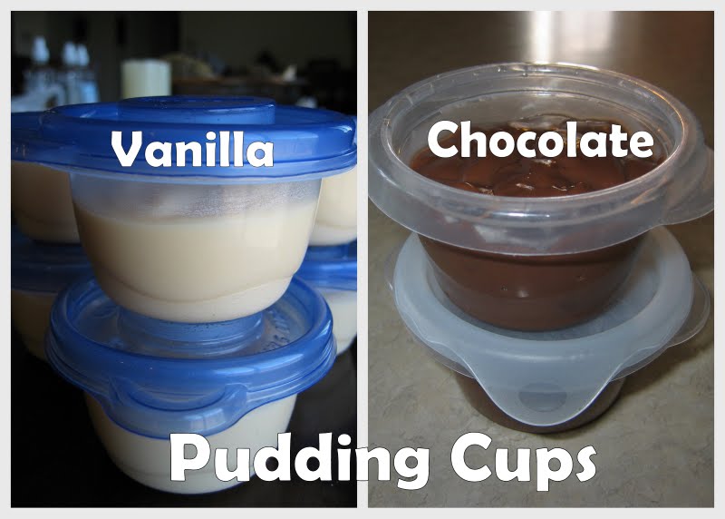 Pink Cookies with Sprinkles: Food Storage makes tasty pudding cups!