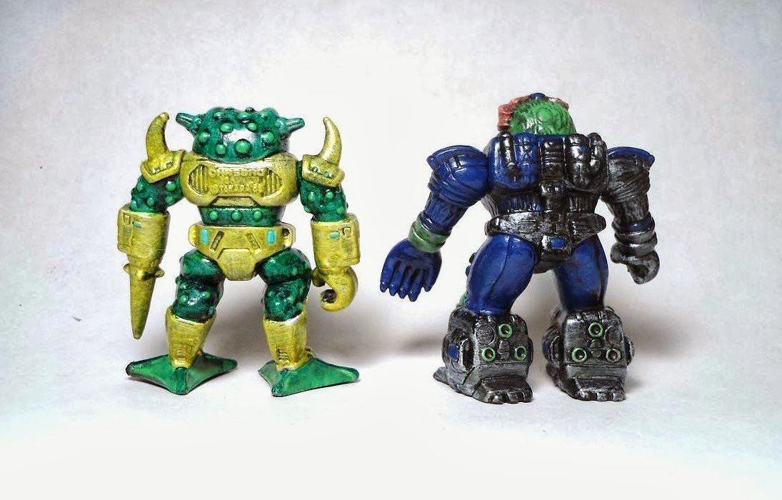 Ersicos Custom Works: Battle Beast merman toad and trapjaw platypus