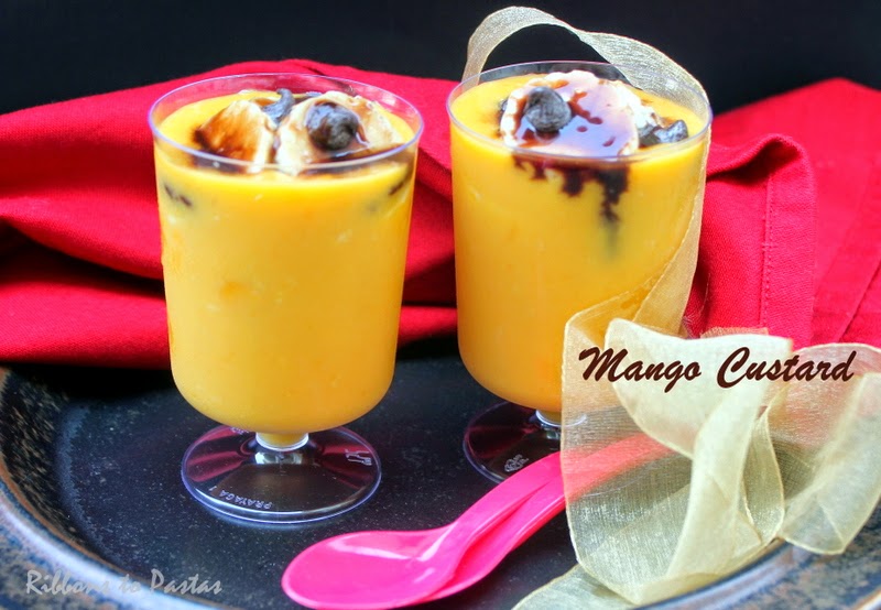 Mango Custard - Ribbons to Pastas