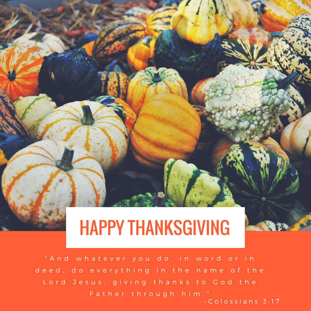 Thanking God this Thanksgiving!