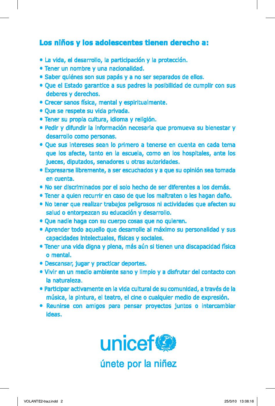 Jardín Infantil "Un Mundo de Amor": Los derechos del Niño y la Niña