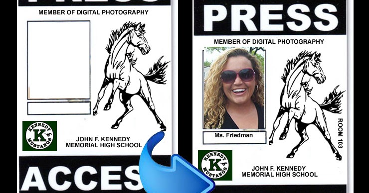 JFKMHS Digital Photo & Yearbook 2018: Assignment: Making a Press Pass