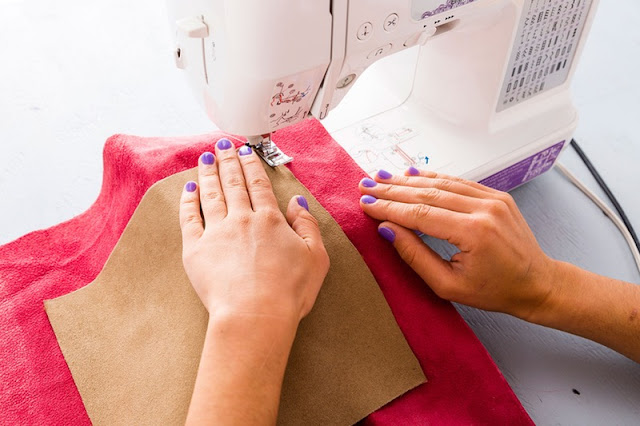 Stay aware of Runway Trends With This DIY Suede Patch Bag