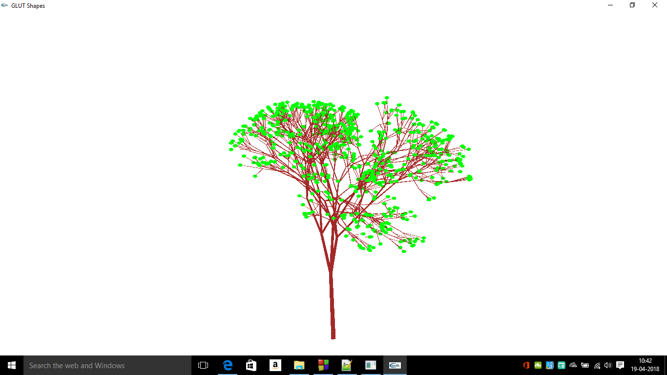 Graphics, Game Development and Digital Art: Fractal Tree in C++ using OpenGL
