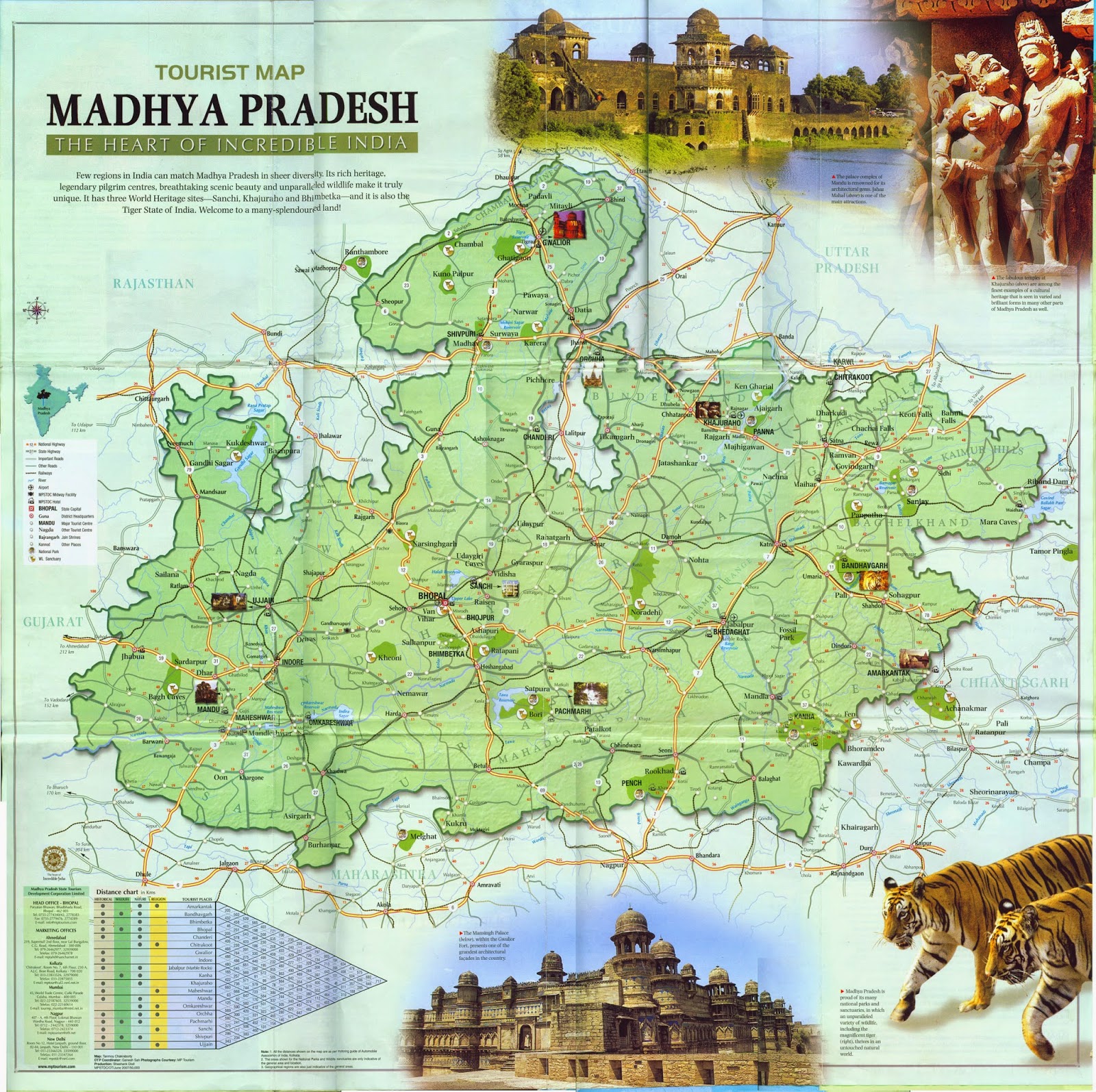 VIAJEROS EN INDIA: India MAPS: Mapas turisticos India por Estados (muy ...