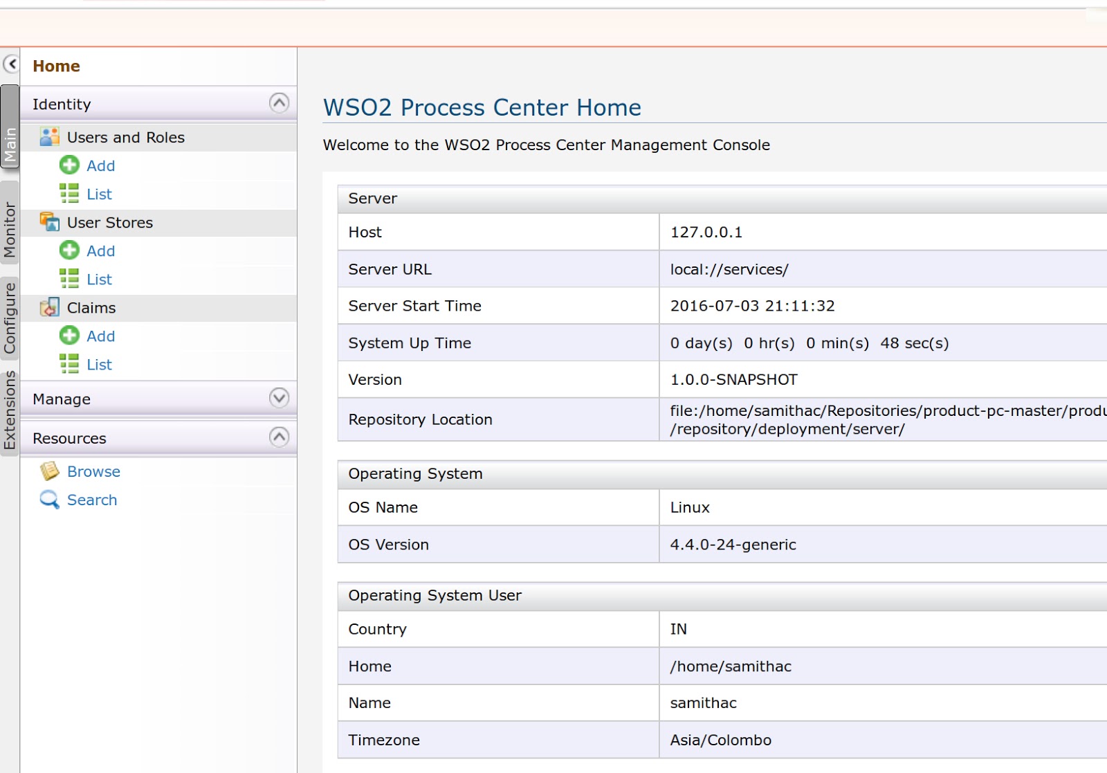 Samrangas Thoughts Removing Unnecessary Menu Items In Wso2 Carbon Management Console