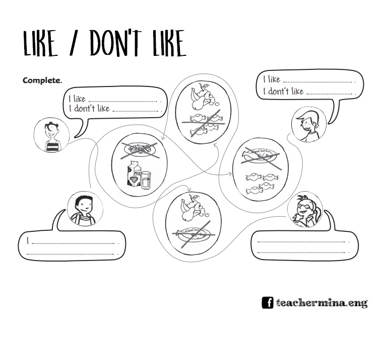 Teachermina: [activity] like / don't like