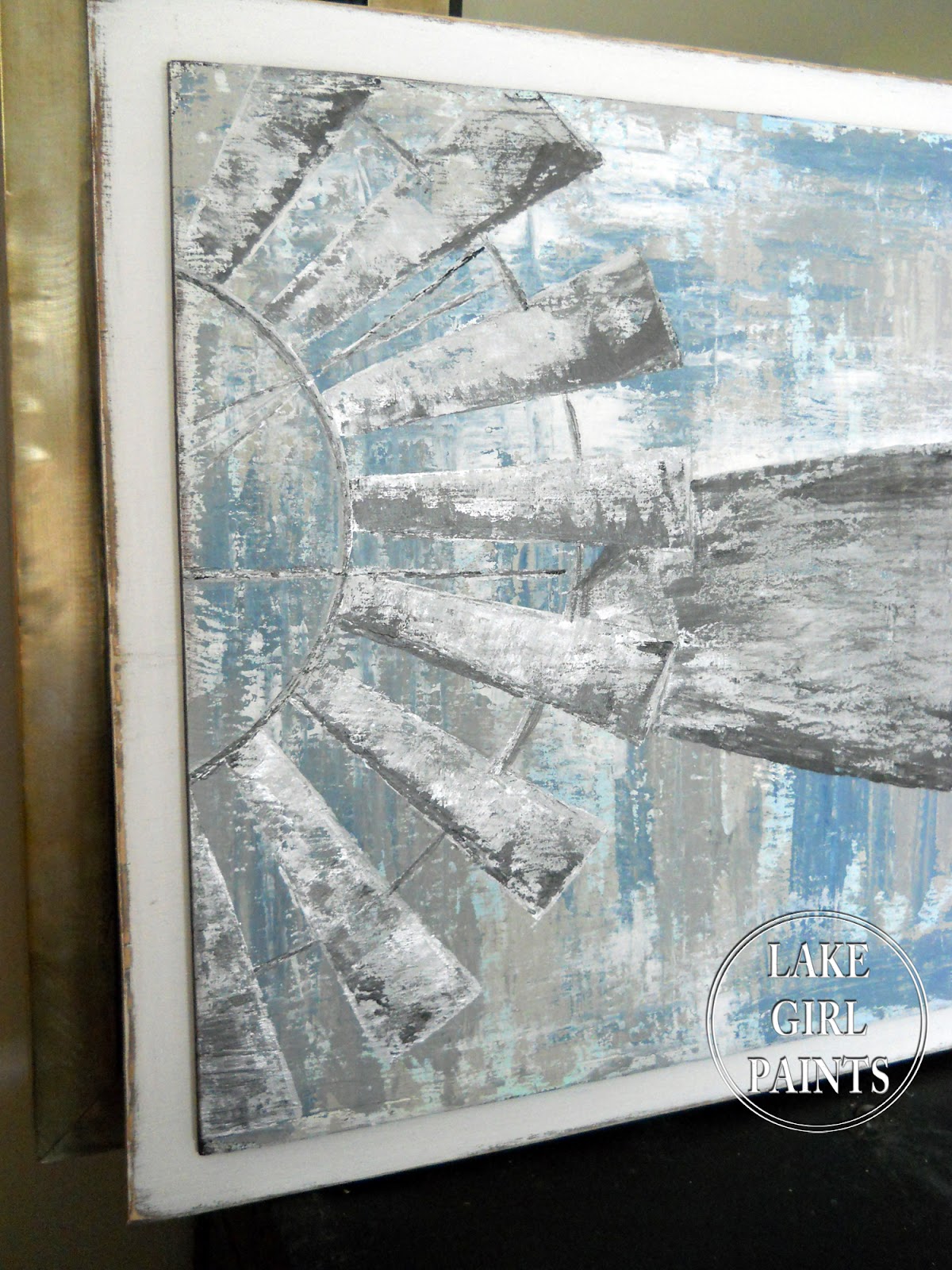 Lake Girl Paints: Painting Windmill Art