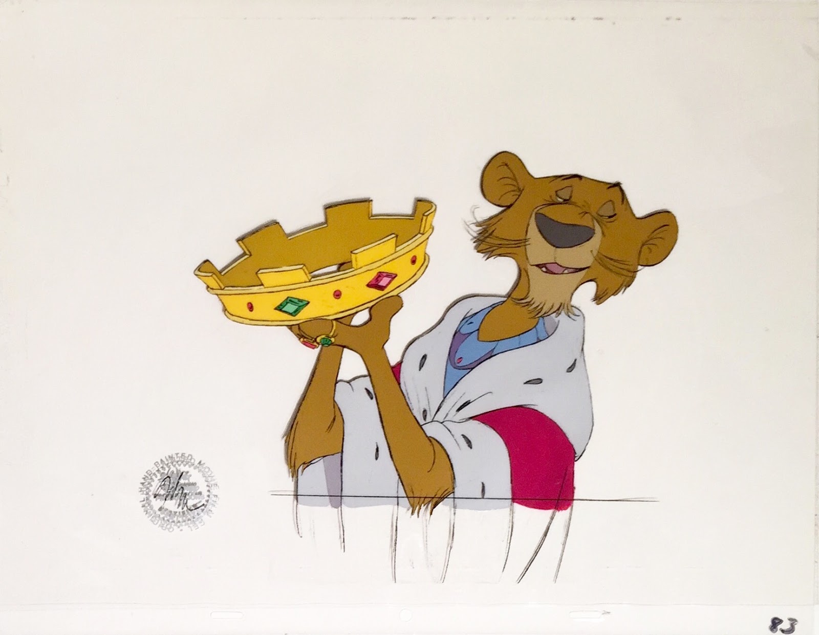Animation Collection: Original Production Animation Cel of Prince John ...
