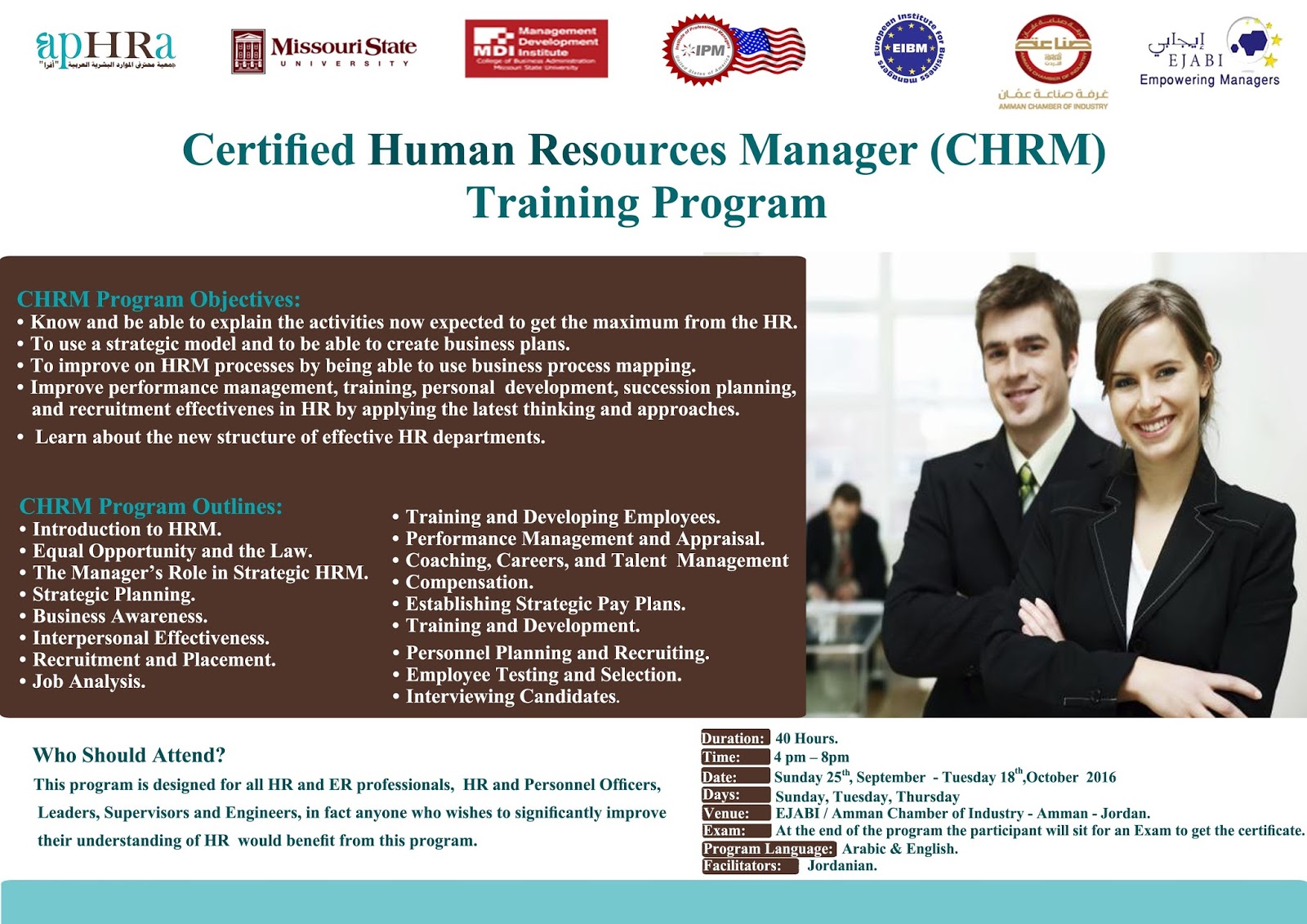 Certified Human Resources Manager | Kilani Consulting