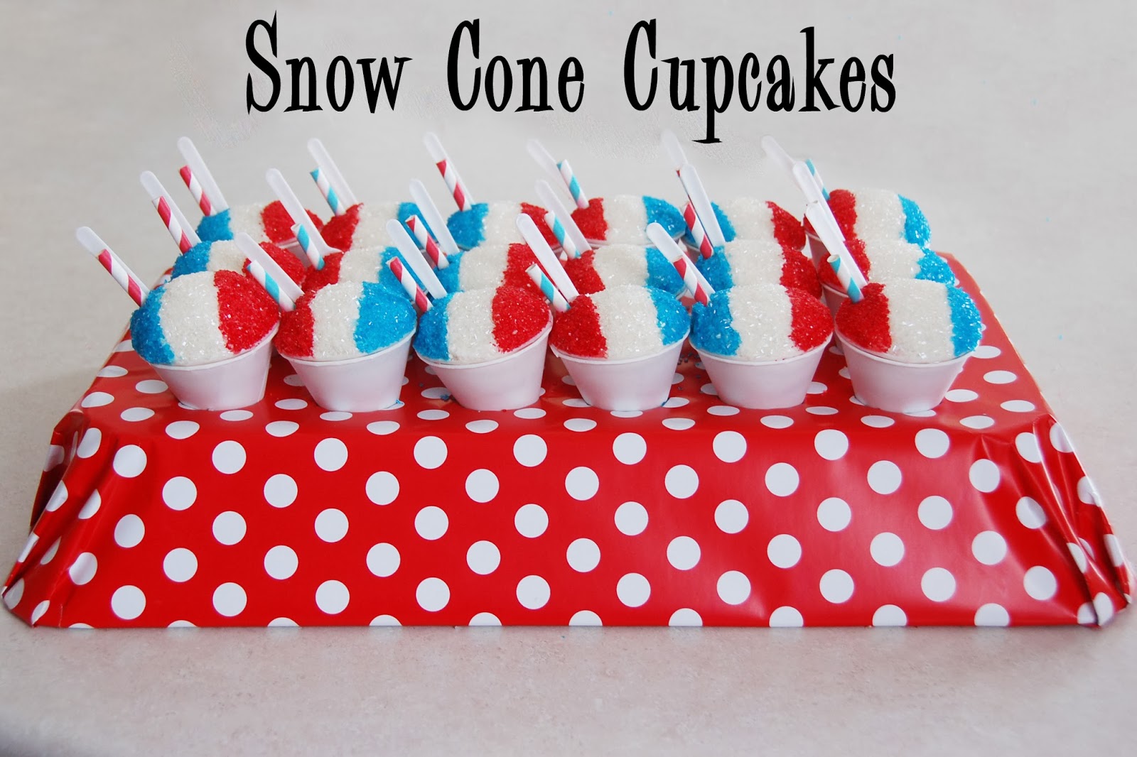 The Almost Perfectionist: Snow Cone Cupcakes