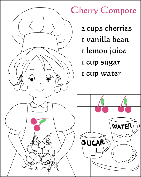 Recipe Coloring Pages Coloring Pages