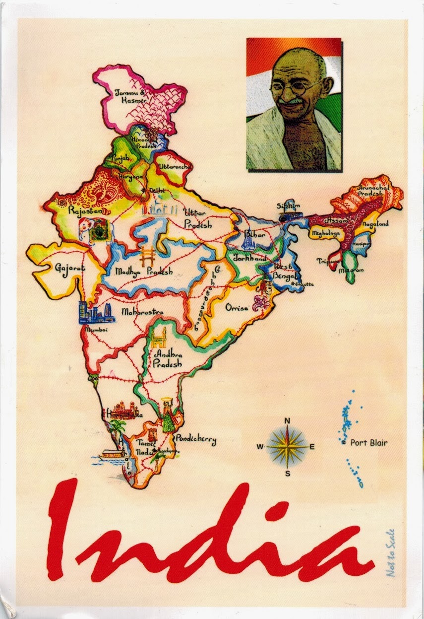 Map Cards - Hunting: 0284 India
