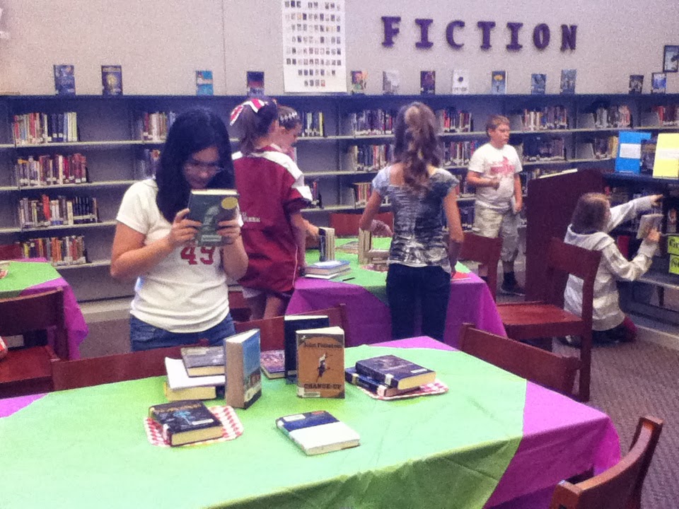 DCG Middle School Library: Book Tasting Event