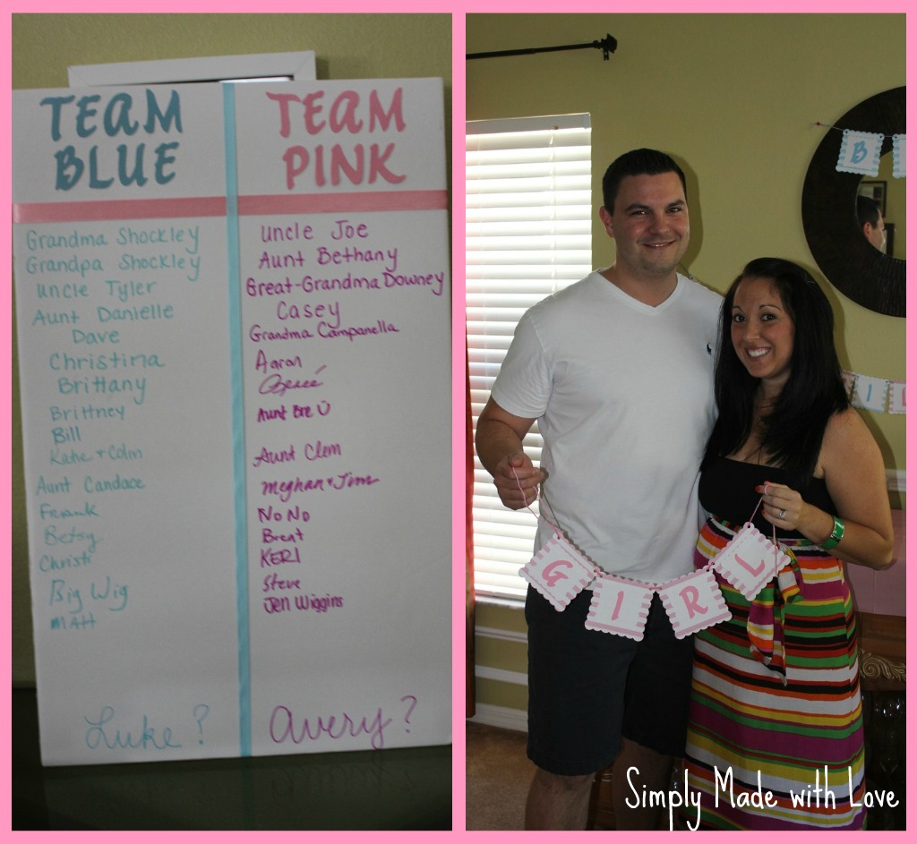 simply made with love: Gender Reveal Party