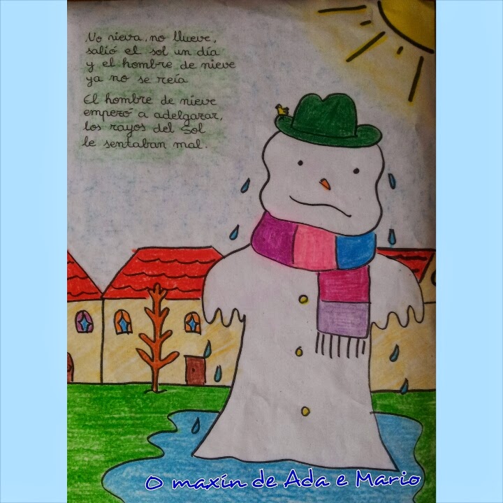 O Maxín de Ada e Mario: Poema "El hombre de nieve"