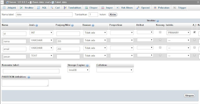 Tutorial CRUD Sederhana dengan PHP dan MySQL | cWost