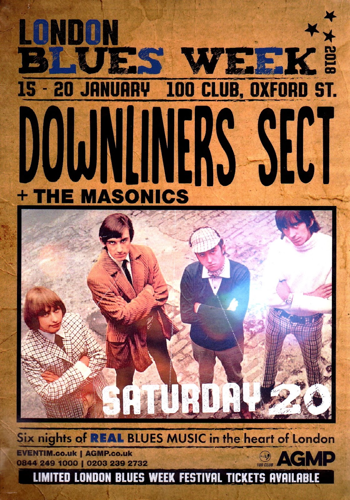 SIXTIES BEAT: 100 CLUB, OXFORD ST. LONDON BLUES WEEK / DOWNLINERS SECT ...