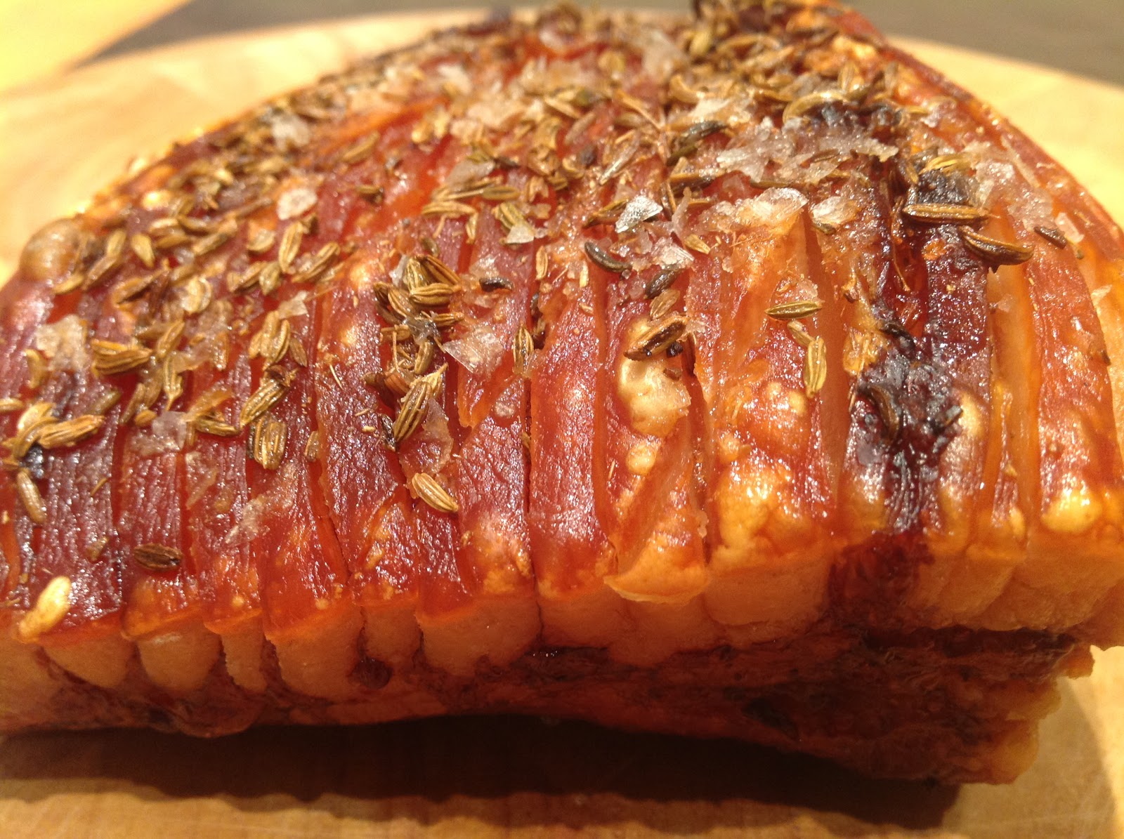 Eat Slurp Burp : Slow roasted pork belly with sea salt and fennel