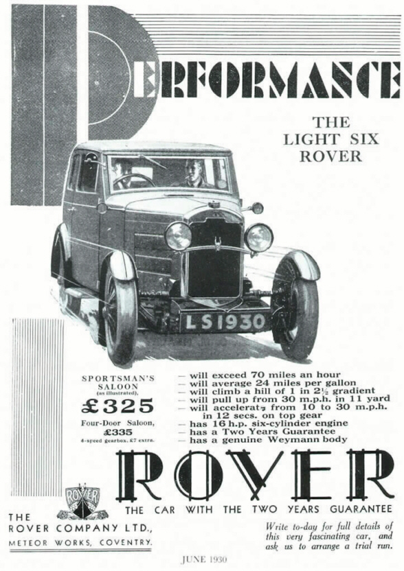 Strangers' Journey: 1930: Real Rover