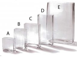 Rectangular Glass Vases