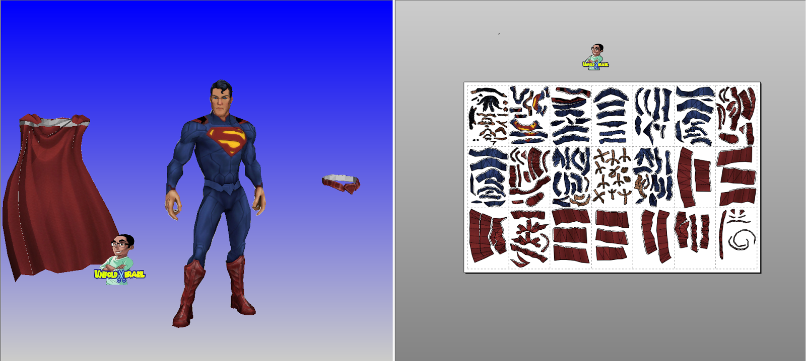 Papercraft Superman - Unfold Brazil