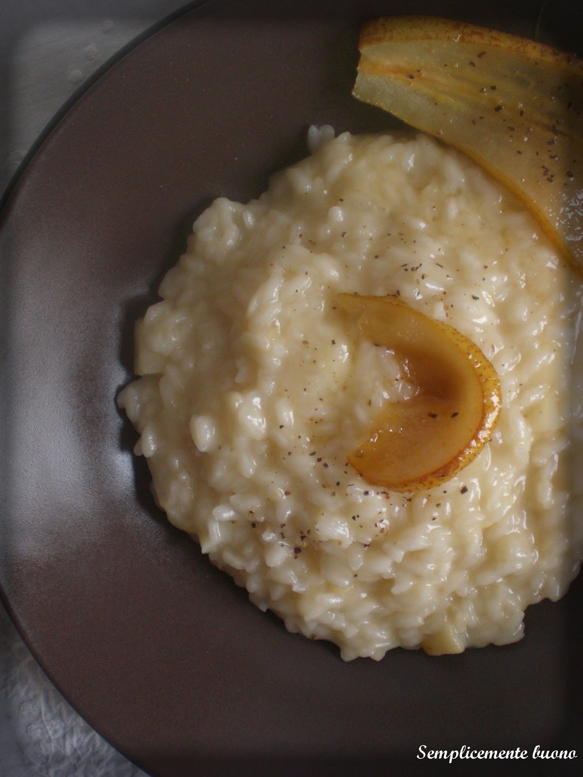 RISOTTO PERE E ASIAGO DOP