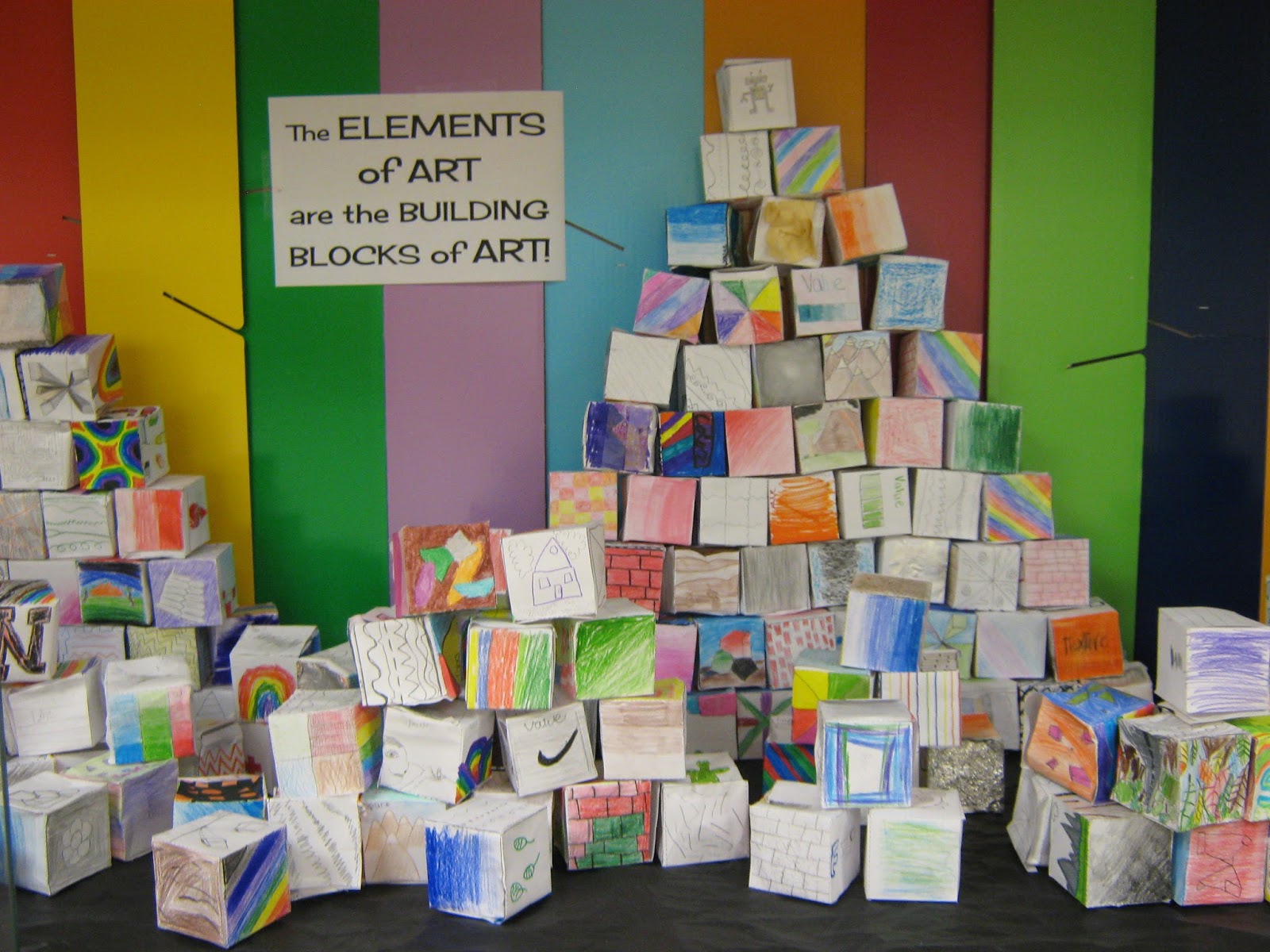 Art in the Middle...school: Elements of Art Cubes...