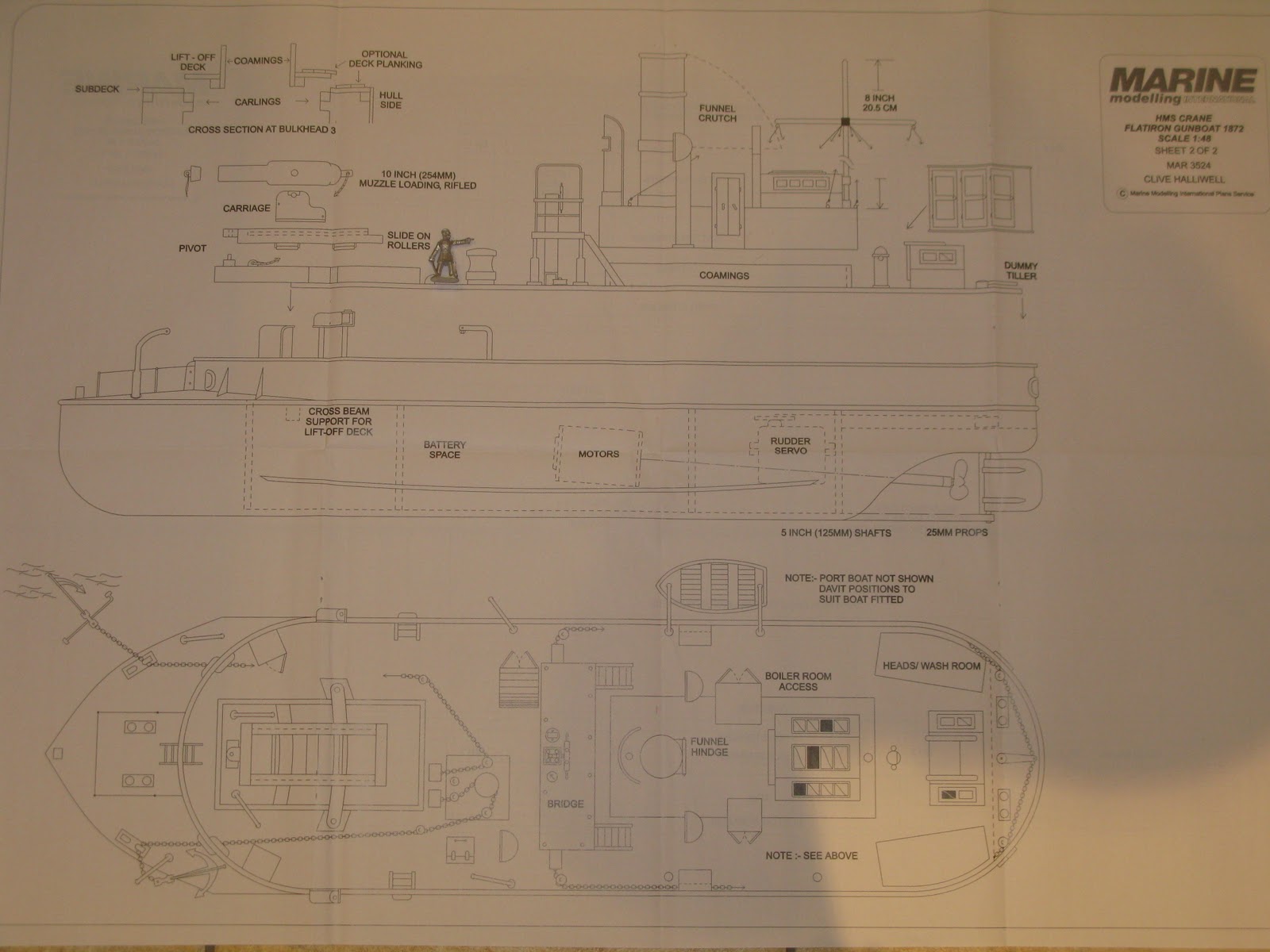 Jim's Wargames Workbench: Flatiron Gunboat Plans