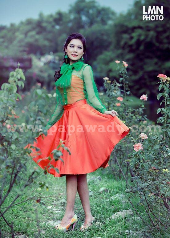 Myanmar Model May For Fashion Magazine Photoshoot