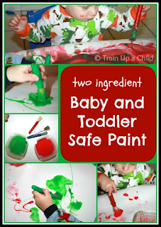 Homemade Paint Safe for Babies and Toddlers - Creative Sensory Play ...