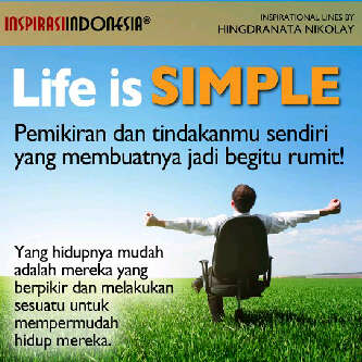Hidup Itu Mudah Life is Simple - Gambar DP BBM
