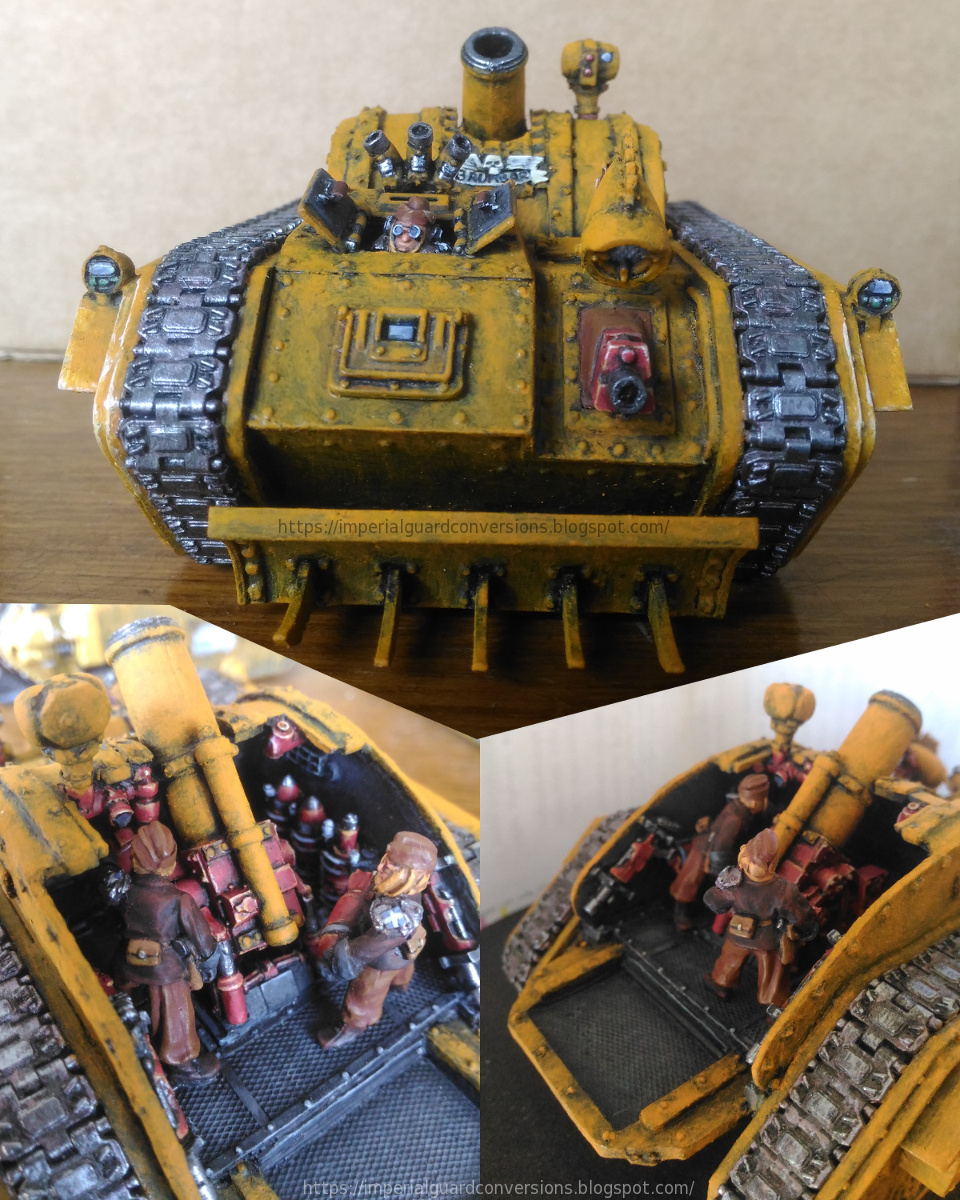 Imperial Guard Hobby: Tallarn tanks 1: armoured Griffon heavy mortar