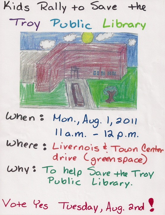 The Books for Walls Project Archive: Save Troy Library Week**: Saving a ...