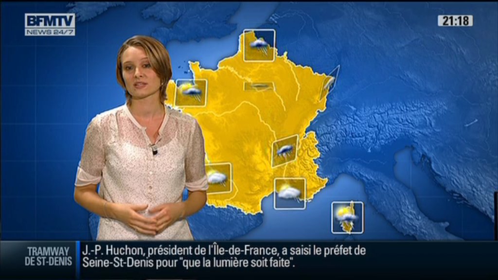 vuesalatele: 2011 09 01 @21H17 - LISE RIGER - BFM TV - METEO