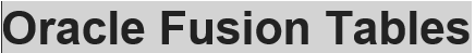 Oracle Application's Blog: 10 Most Important oracle fusion tables