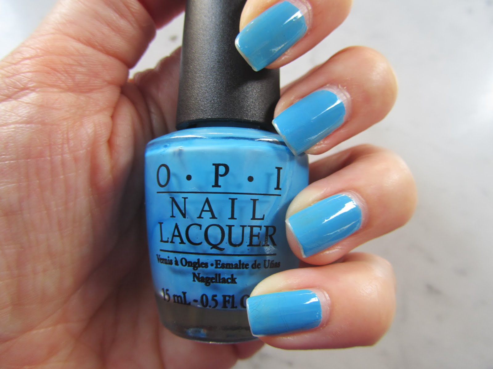 A Weekend Without Make Up: Smalto OPI "No Room for the blues"