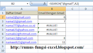 Rumus Fungsi Excel: Mencari Kata Dengan Fungsi Search di Excel