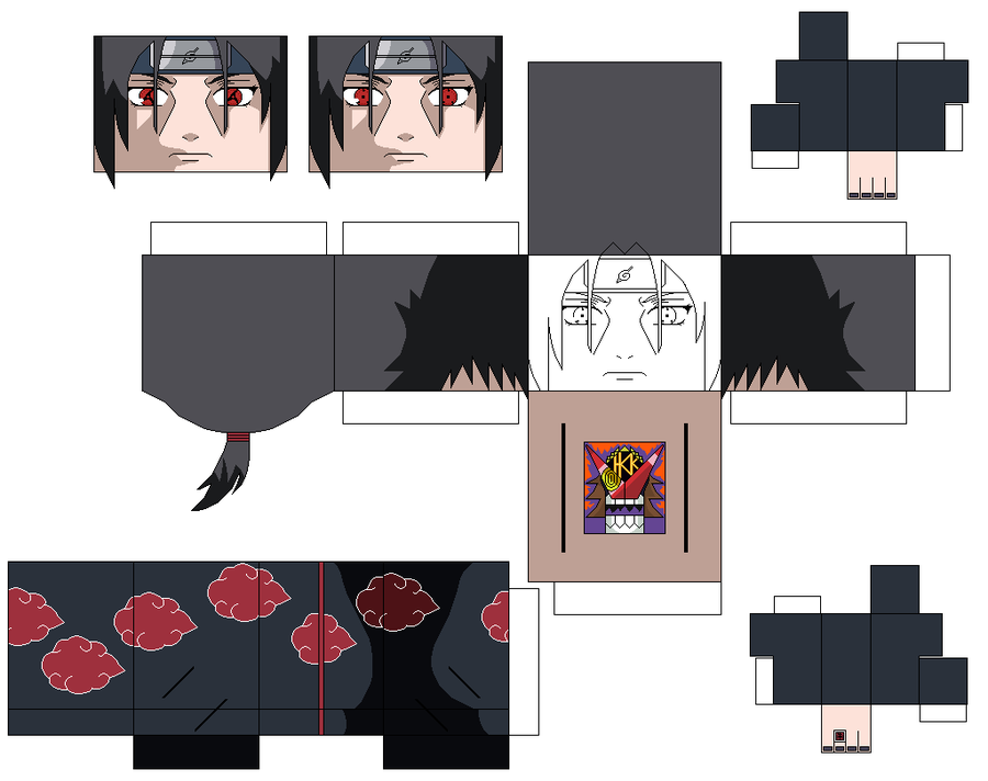Otakus Forever : Papercraft: Uchiha Itachi