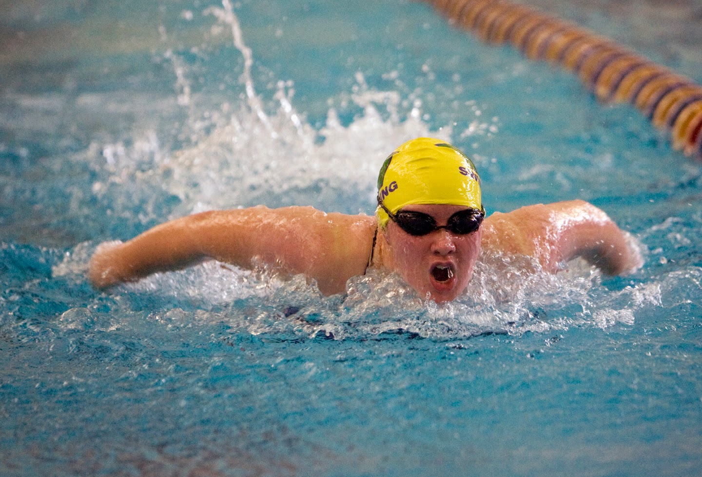 Mark Kodiak Ukena: IHSA Girls Swimming Meet at Lake Forest East