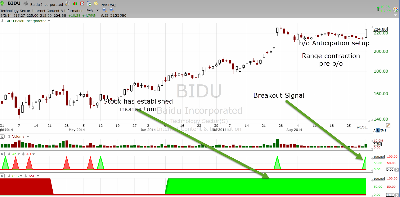 What I look for in momentum burst setup - Stockbee