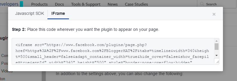 Putting a badge for a Facebook Page into your Blog | Blogger-Hints-and-Tips
