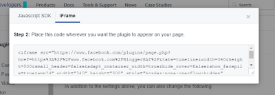 Putting a badge for a Facebook Page into your Blog | Blogger-Hints-and-Tips
