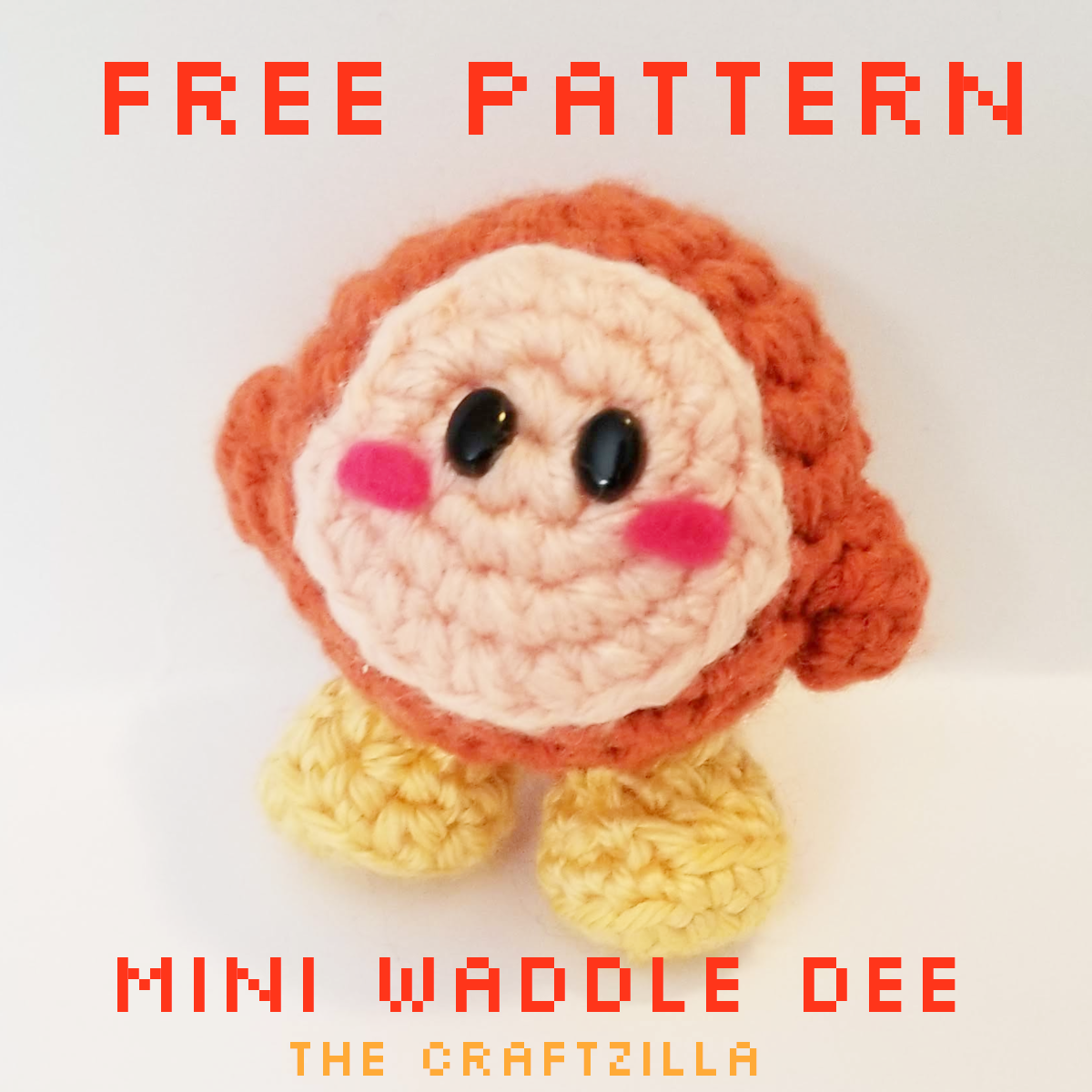 The Craftzilla: Free Mini Waddle Dee Crochet Pattern