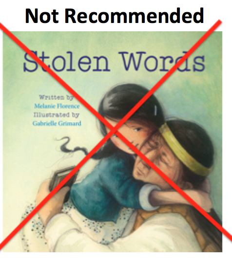 American Indians in Children's Literature (AICL): Not recommended ...