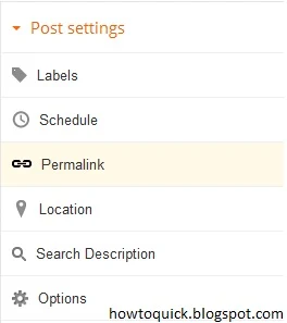 How To Change Permalink, Edit your Blogger Post URL