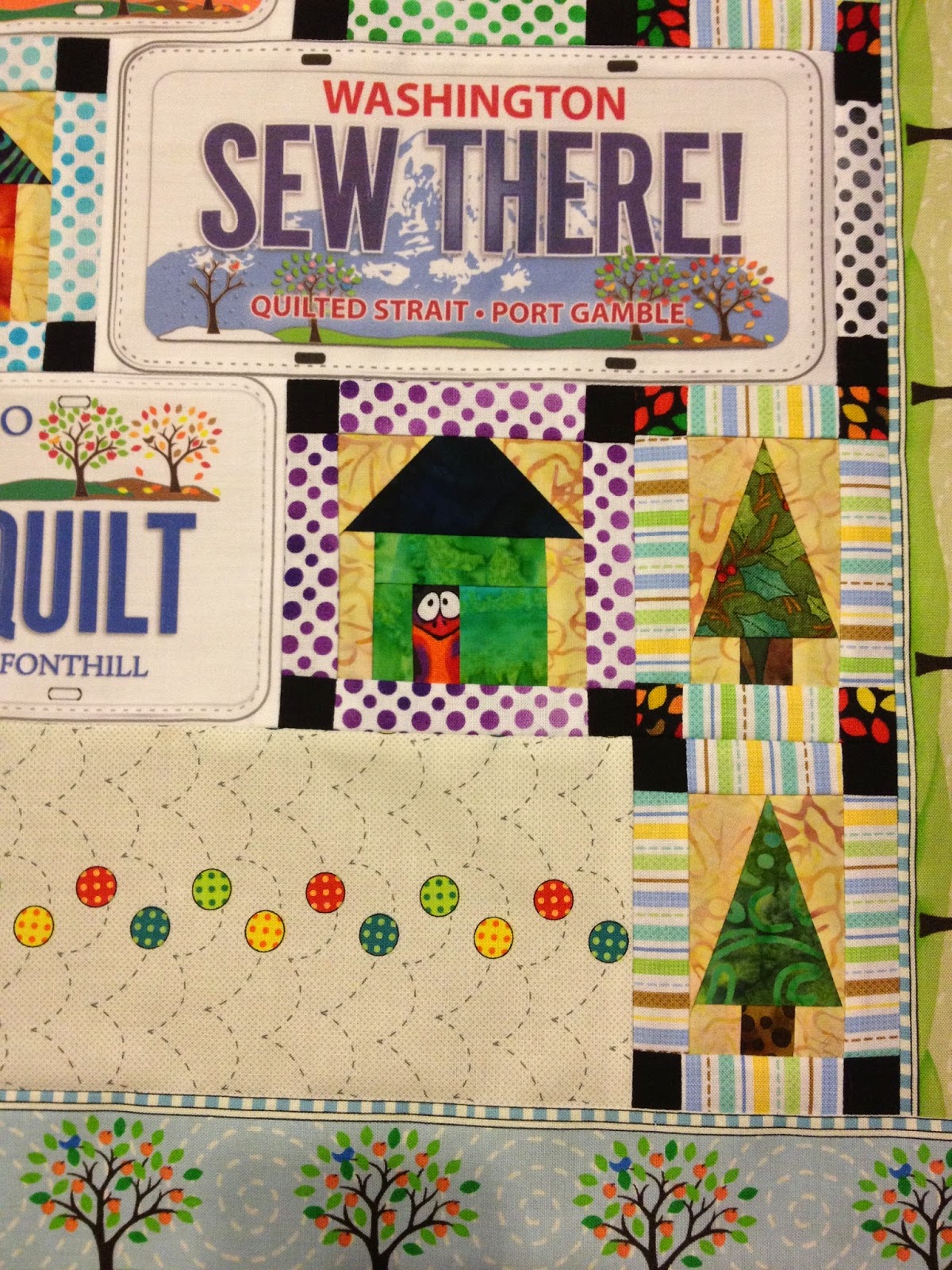Susan's Quilt Creations: 2014 License Plate Quilt